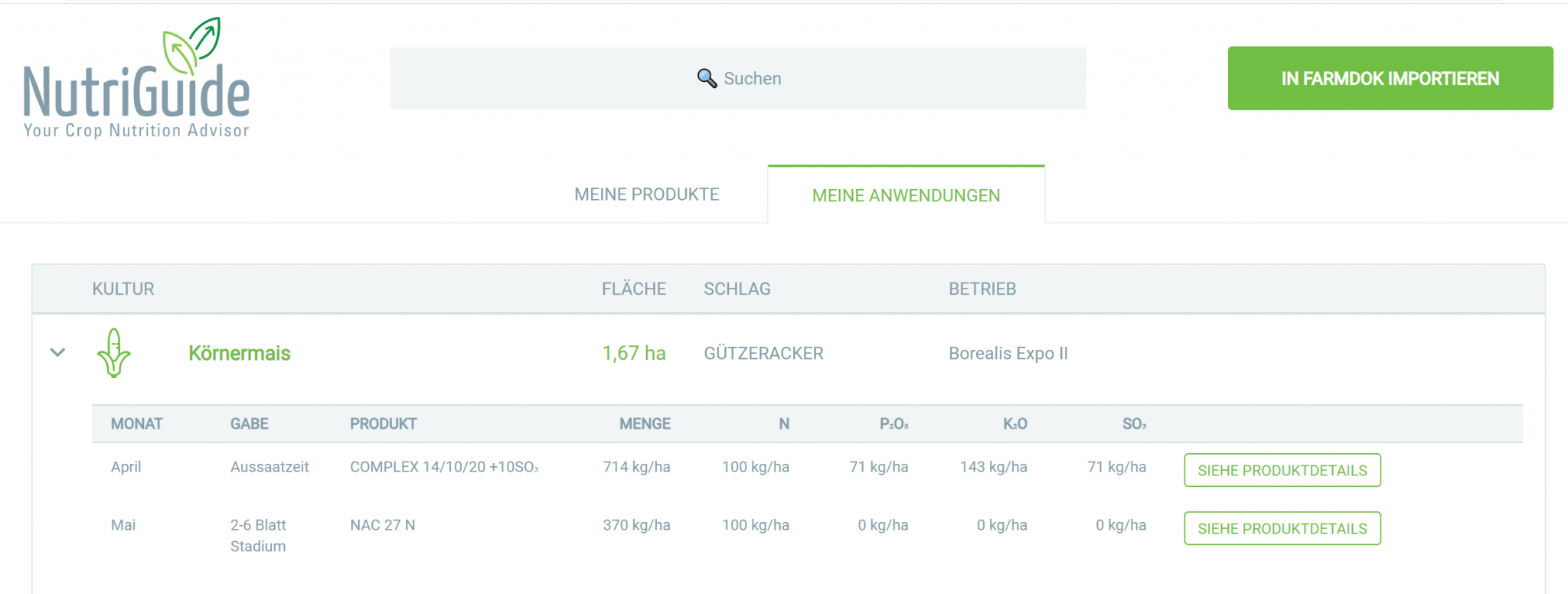 Maisdüngung mit NutriGuide® schon geplant? - FARMDOK Farm Management ...
